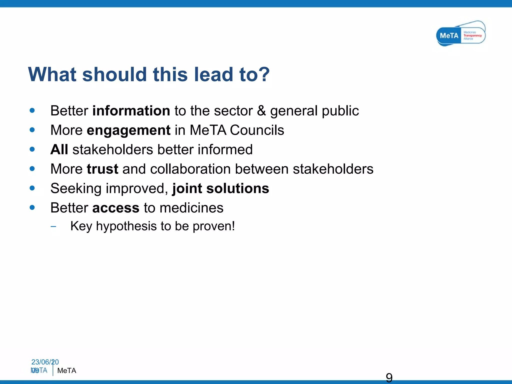 Concept and structure of MeTA | PPT | Business | Business and Finance