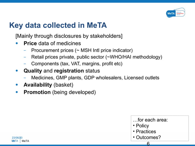 Concept and structure of MeTA | PPT | Business | Business and Finance