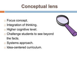 Concept based curriculum and instruction | PPTX