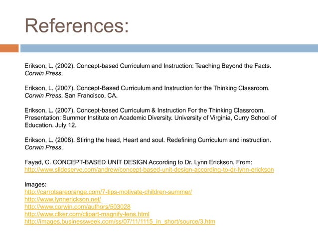 Concept based curriculum and instruction | PPTX | Education