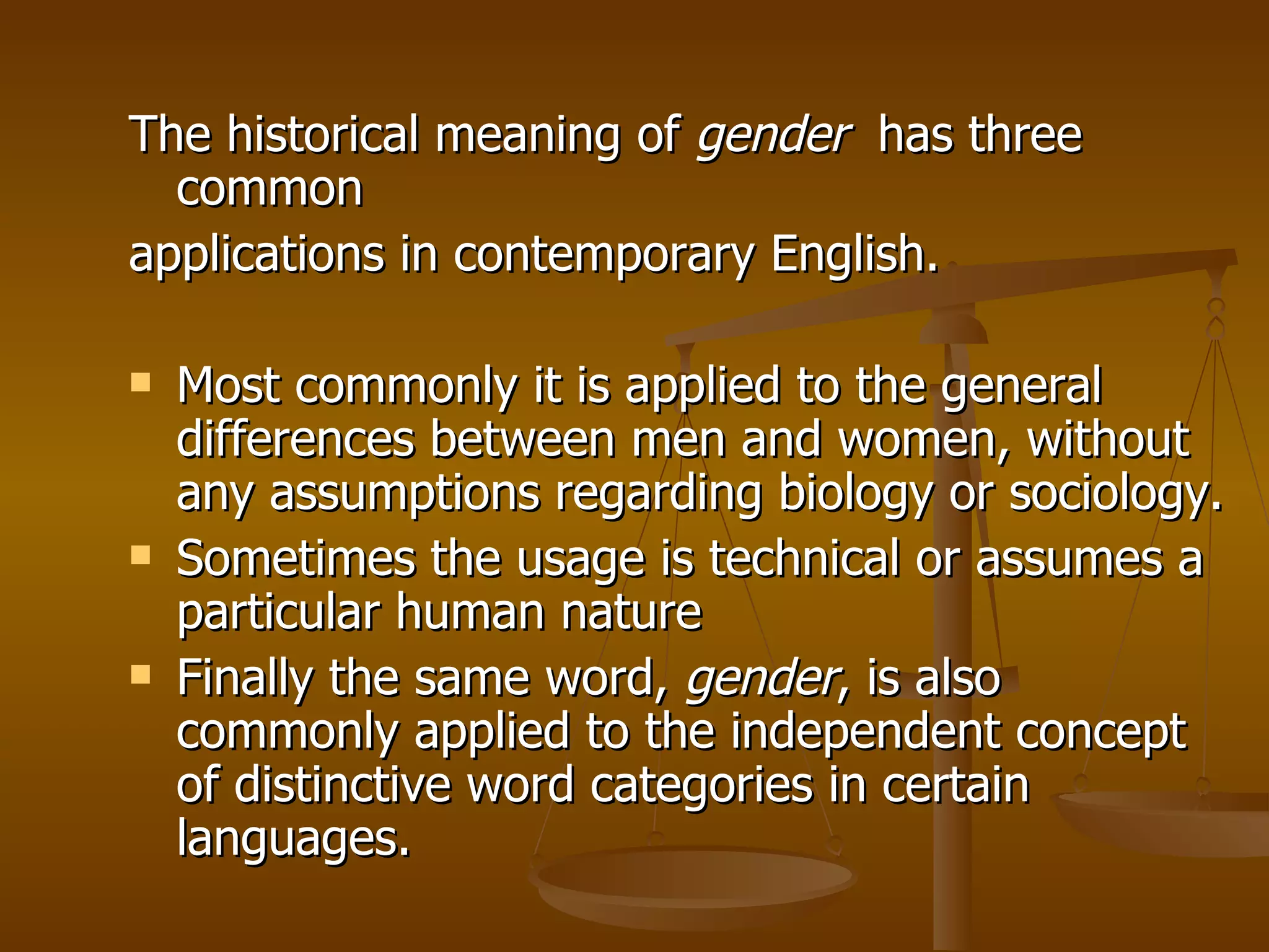 Concept & Context of Gender | PPT