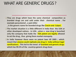 Concept Of Generics Generic Drug Product Development 1 Pptx
