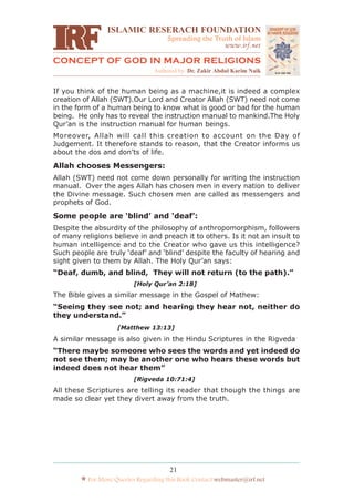 Concept Of God In Major Religions | PDF