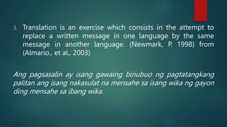 Concept-of-Translation powerpoint presentation | PPTX