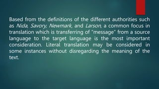 Concept-of-Translation powerpoint presentation | PPTX