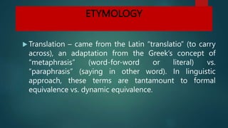 Concept-of-Translation powerpoint presentation | PPTX