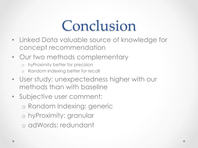 Linked Data-based Concept Recommendation: Comparison of Different Methods in Open Innovation ...