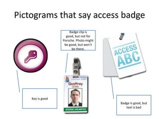 Brainstorming the pictogram concepts | PPTX