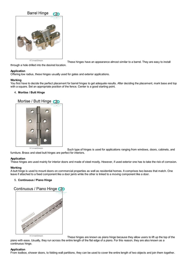 TYPES OF HINGES – HOW TO PICK THE PERFECT HINGES FOR DOOR OR CABINET ...