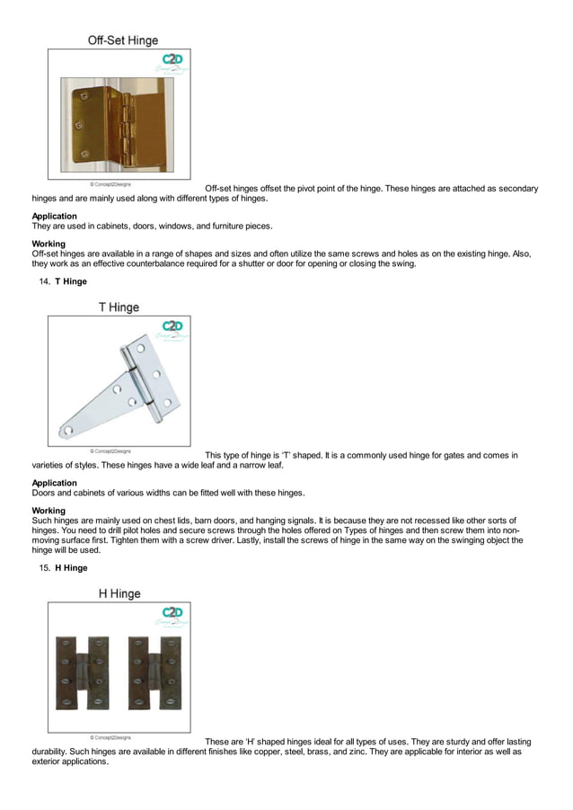 TYPES OF HINGES – HOW TO PICK THE PERFECT HINGES FOR DOOR OR CABINET ...