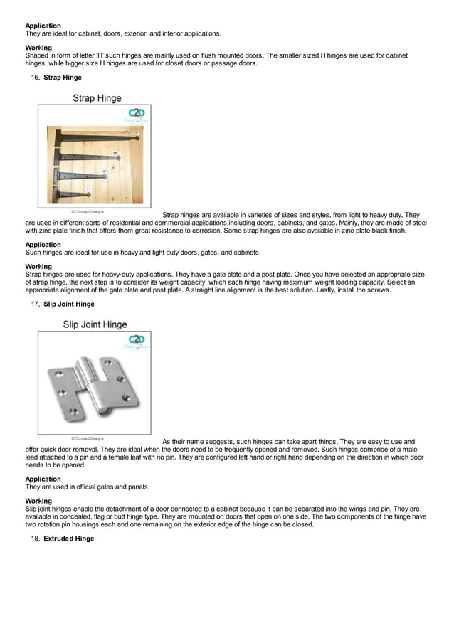 TYPES OF HINGES – HOW TO PICK THE PERFECT HINGES FOR DOOR OR CABINET ...