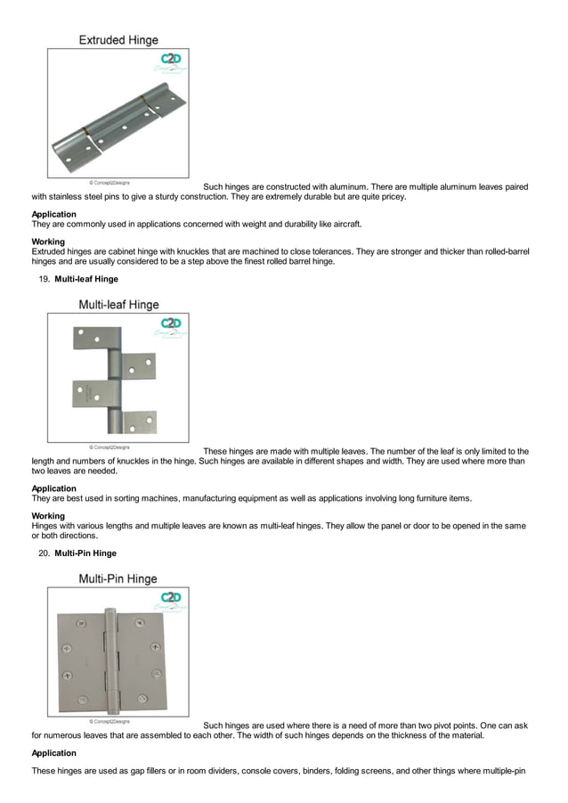 TYPES OF HINGES – HOW TO PICK THE PERFECT HINGES FOR DOOR OR CABINET ...