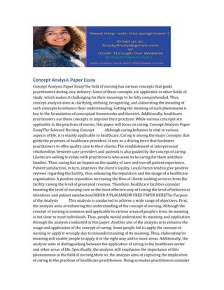 Concept Analysis Paper Essay.docx