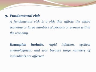Concept and categories of risk | PPTX