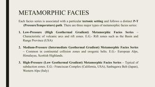 CONCEPT AND CLASSIFICATION OF METAMORPHIC FACIES-1.pptx