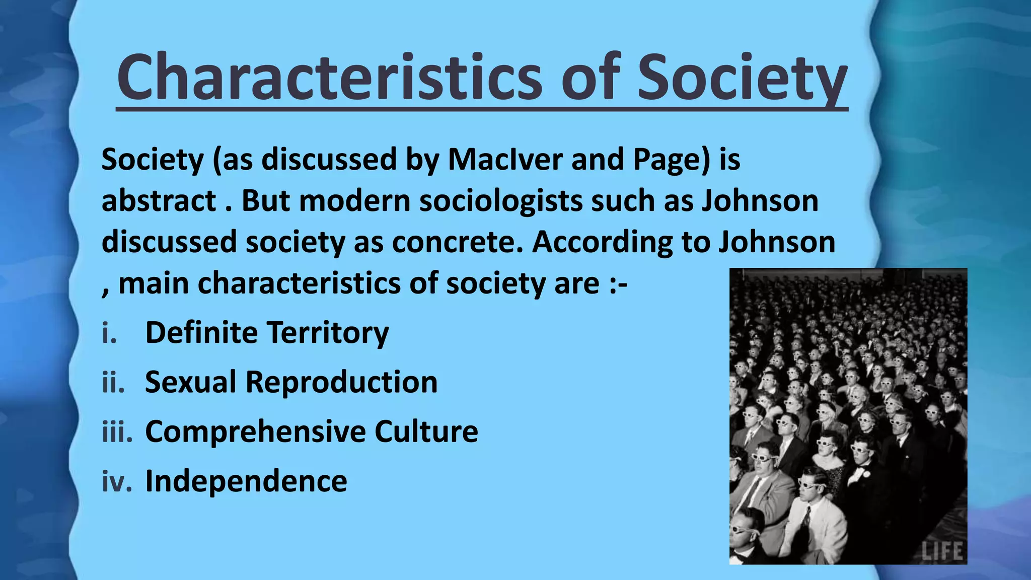 Concept and definition of society | PPTX