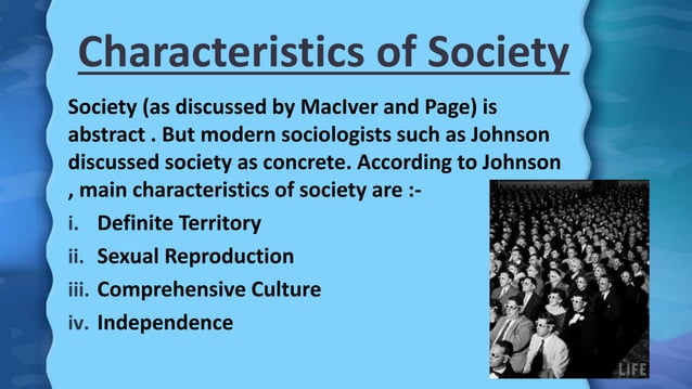 Concept and definition of society | PPTX