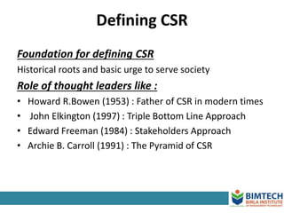 Concept and evolution of csr f inal | PPT
