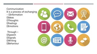 Concept and fundamentals of communication | PPT