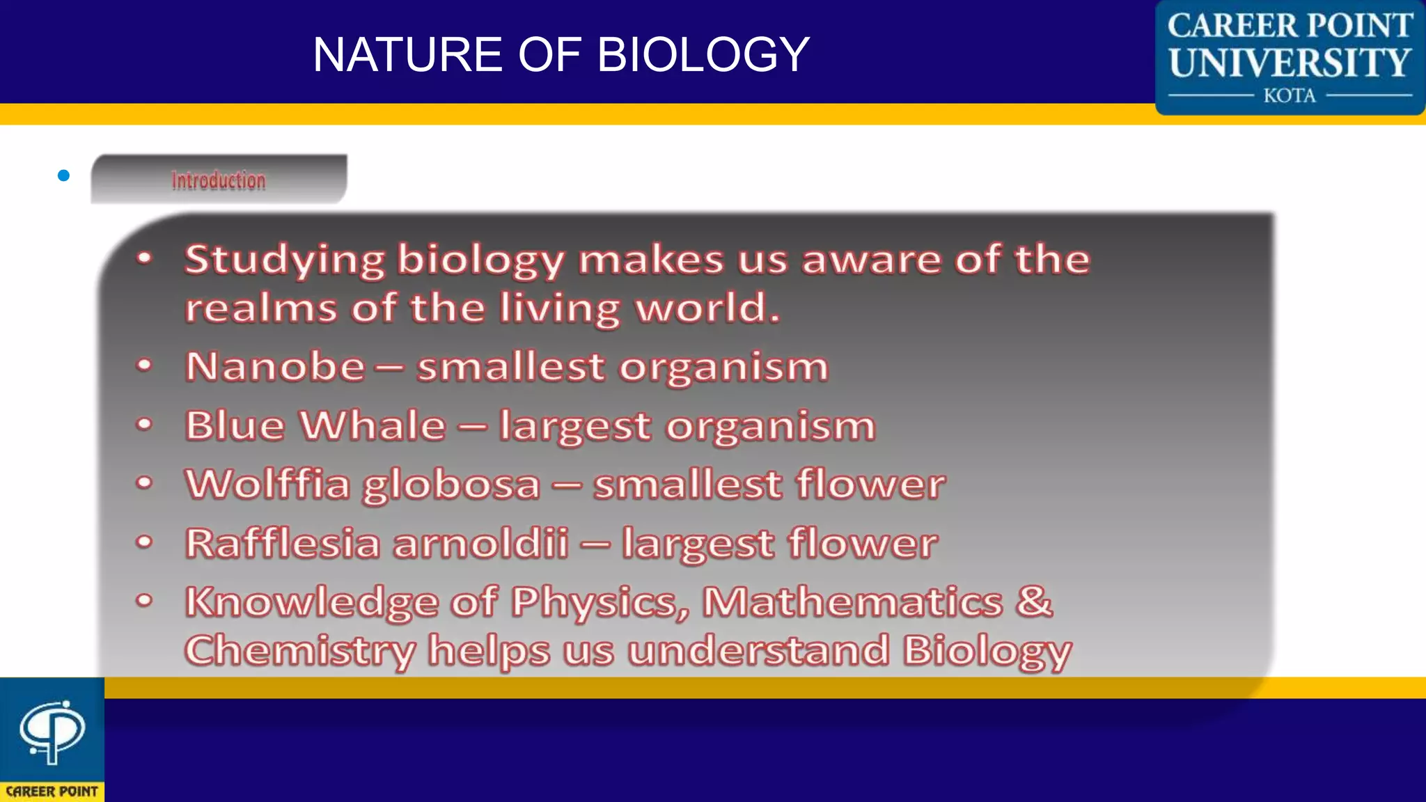 Concept and meaning of biology | PPTX