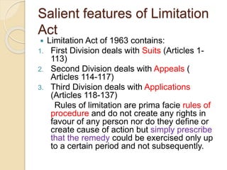 Concept and object of limitation | PPTX