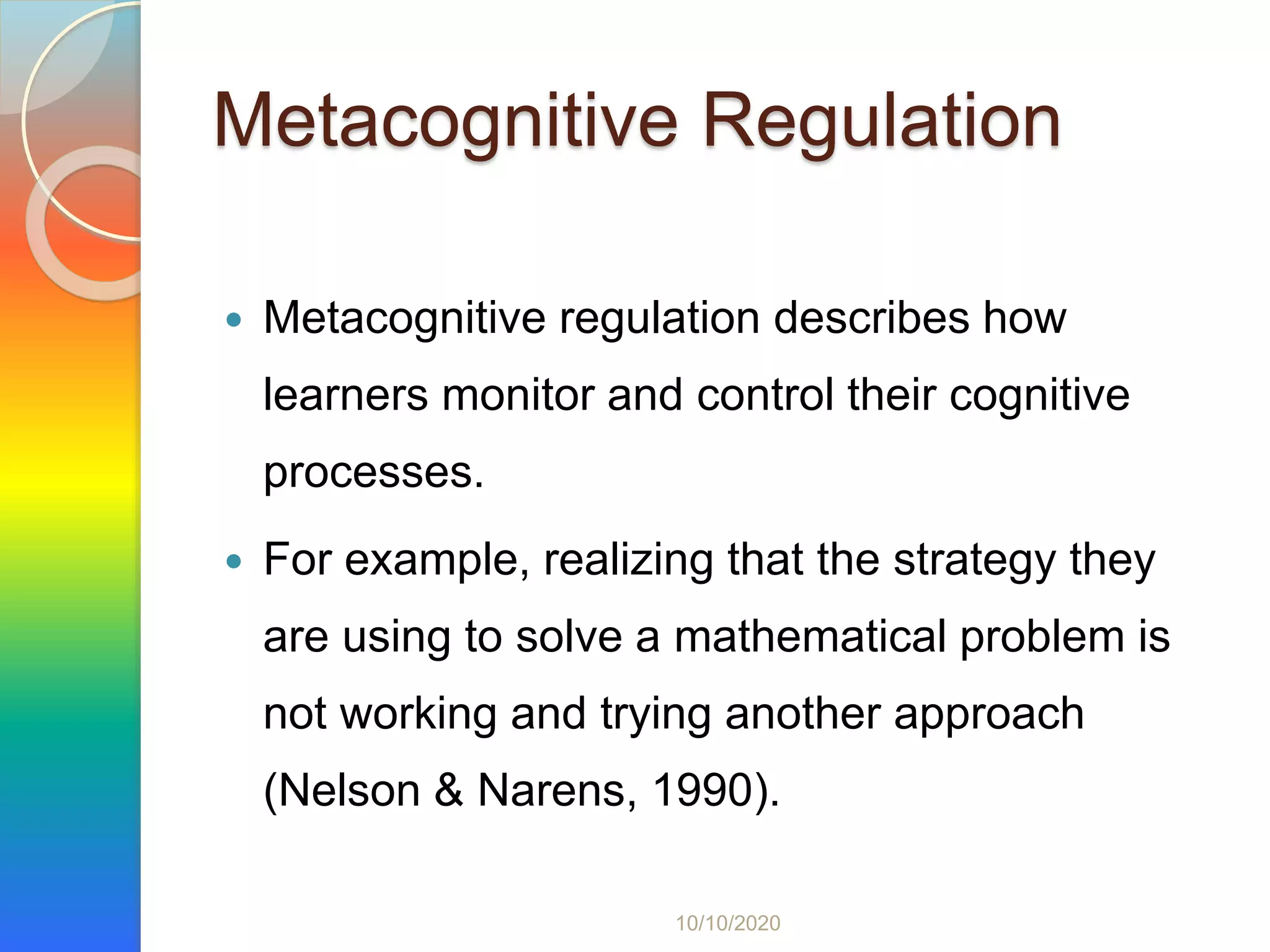 Concept and phases of meta cognition (1) | PPTX | Educational ...