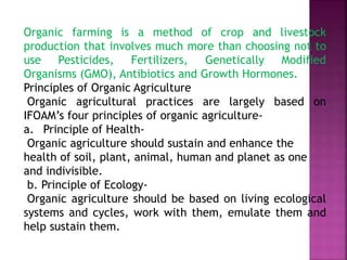 Concept and principles of organic farming technology | PPTX