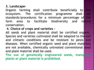 Concept and principles of organic farming technology | PPTX