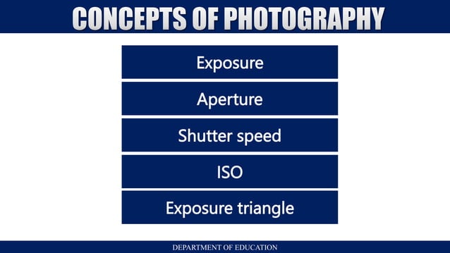 Concept and Principles of Photography.pptx | Photography | Arts and Crafts