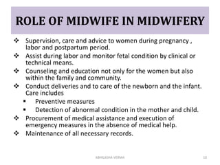 Concept and historical prespective of miwifery | PPTX