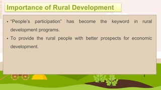 Concept and Subject Matter in Rural Development.pptx | Developmental ...