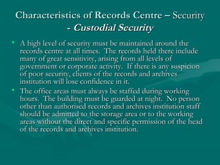 Concept and terminology of records center and management | PPT