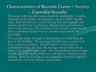 Concept and terminology of records center and management | PPT