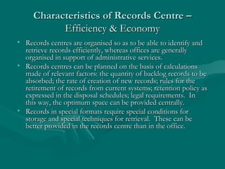 Concept and terminology of records center and management | PPT