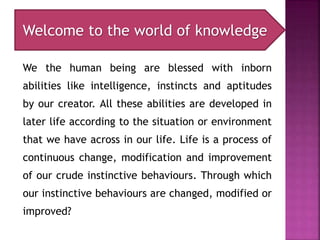 Concept and theories of learning | PPTX | Science