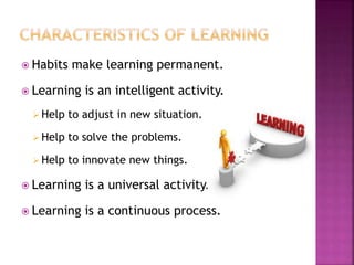 Concept and theories of learning | PPTX | Science