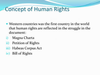 Concept and theory of human right group 12 | PPTX