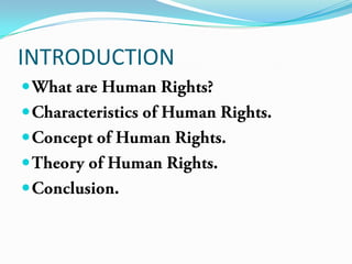 Concept and theory of human right 1 | PPTX