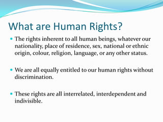 Concept and theory of human right 1 | PPTX