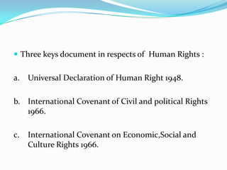 Concept and theory of human right 1 | PPTX