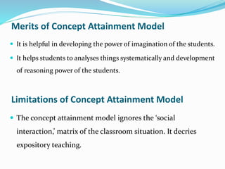 Bruner’s Concept Attainment Model | PPTX