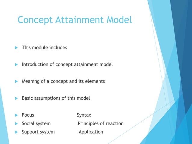 Concept attainment model | PPTX | Educational Assessment | Education