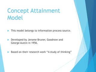 Concept attainment model | PPTX