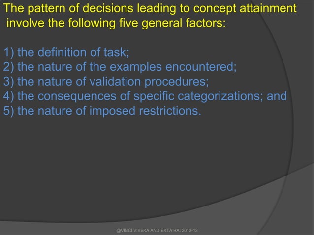 Concept attainment strategy | PPTX