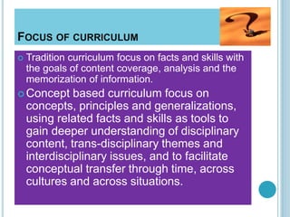 Concept based curriculum (need of future) | PPTX | Primary Education | Education