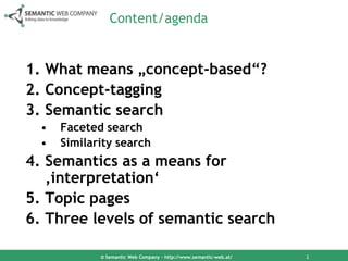 Concept based semantic search | PPTX | Search | Internet