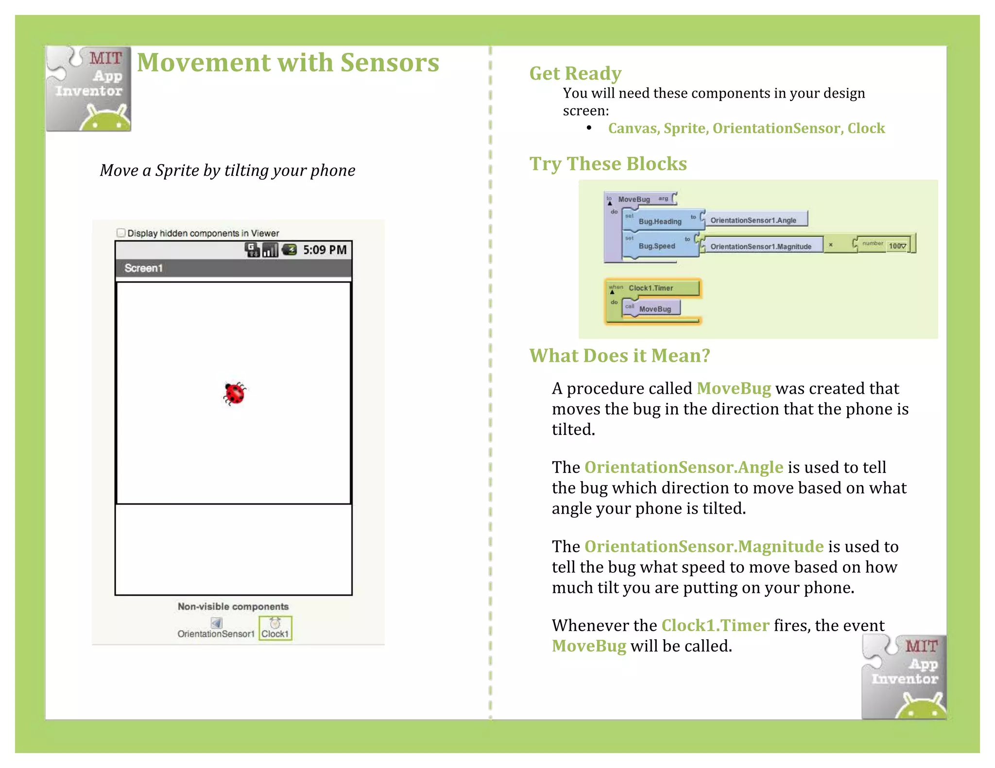 App Inventor Concept Cards | PDF