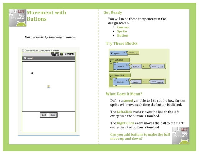 App Inventor Concept Cards | PDF