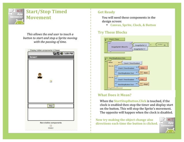 App Inventor Concept Cards | PDF