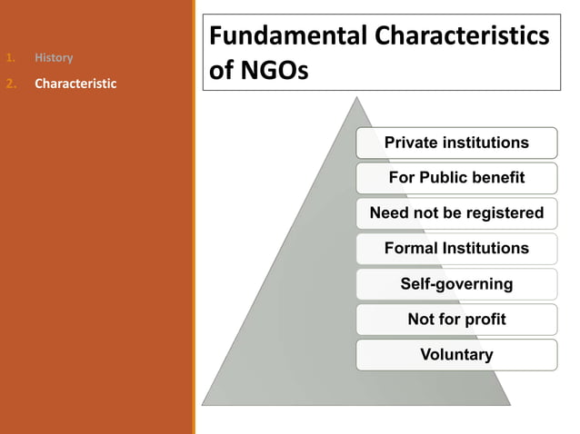 NGO : Concept & Characteristics | PPT | Non-Profit Organizations ...